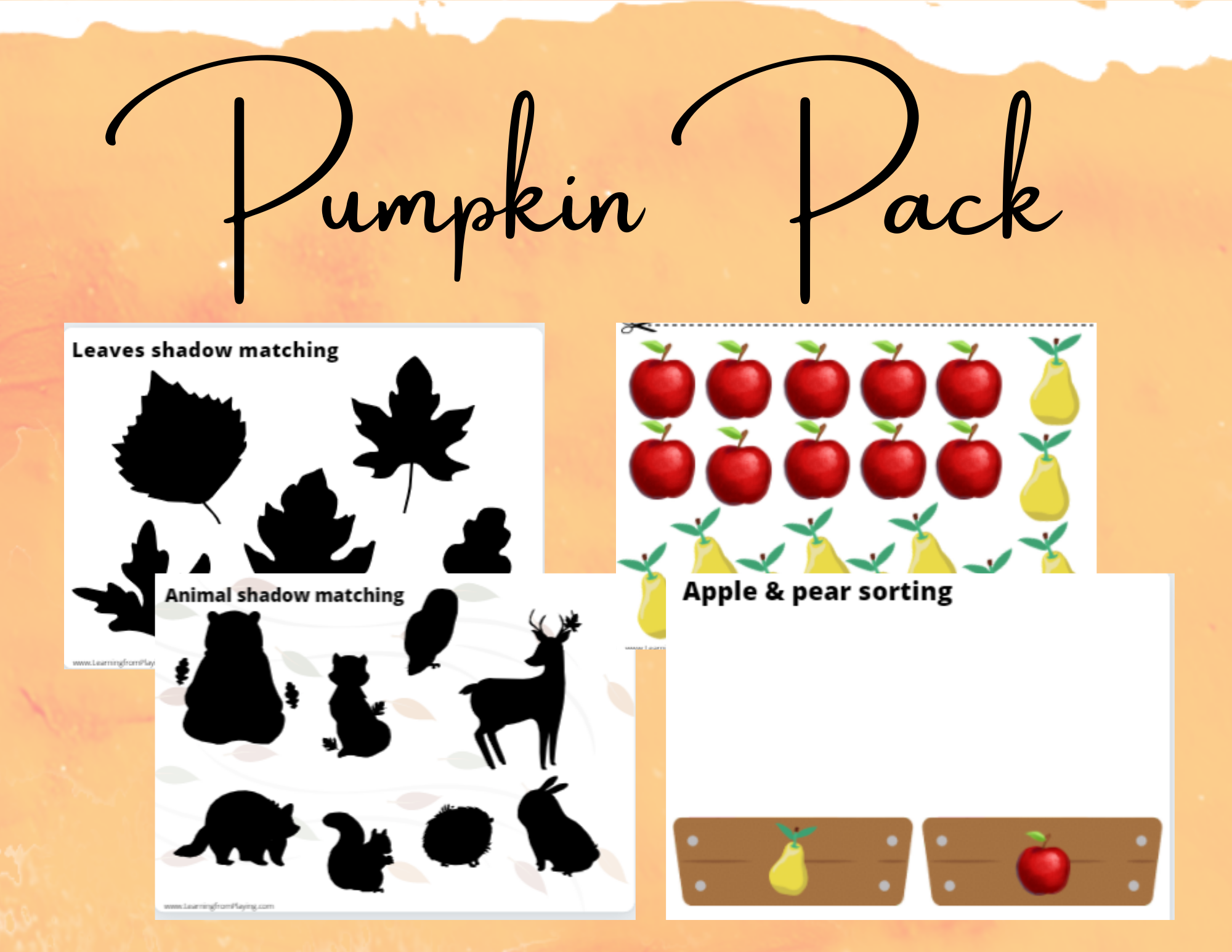 FREE Printable – Pumpkin Pack - Learning from Playing