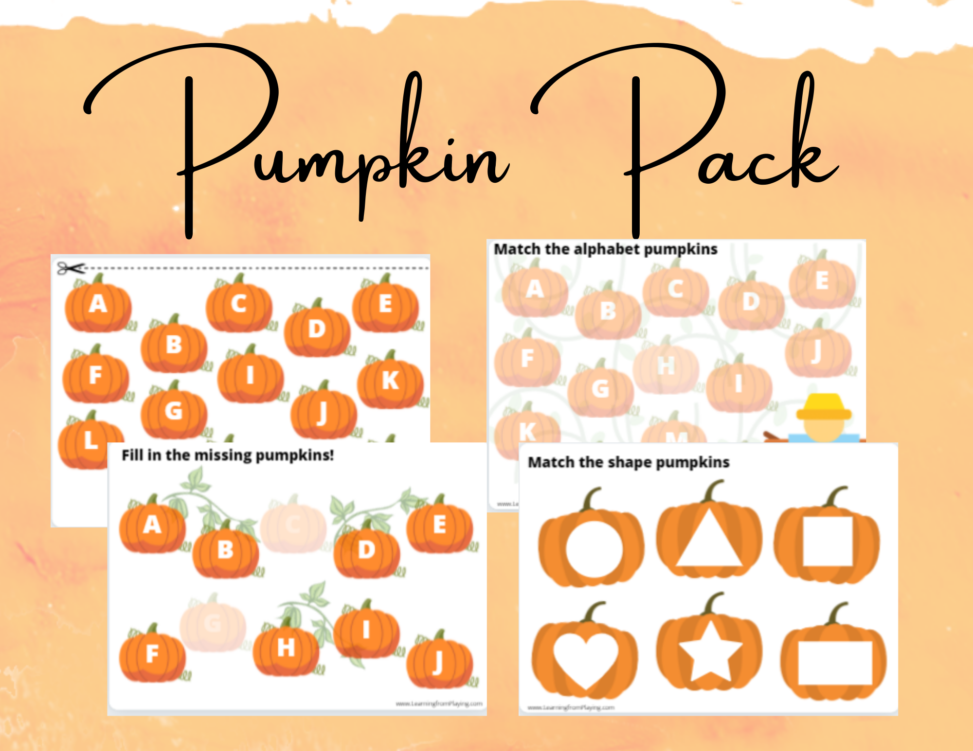 FREE Printable – Pumpkin Pack - Learning from Playing