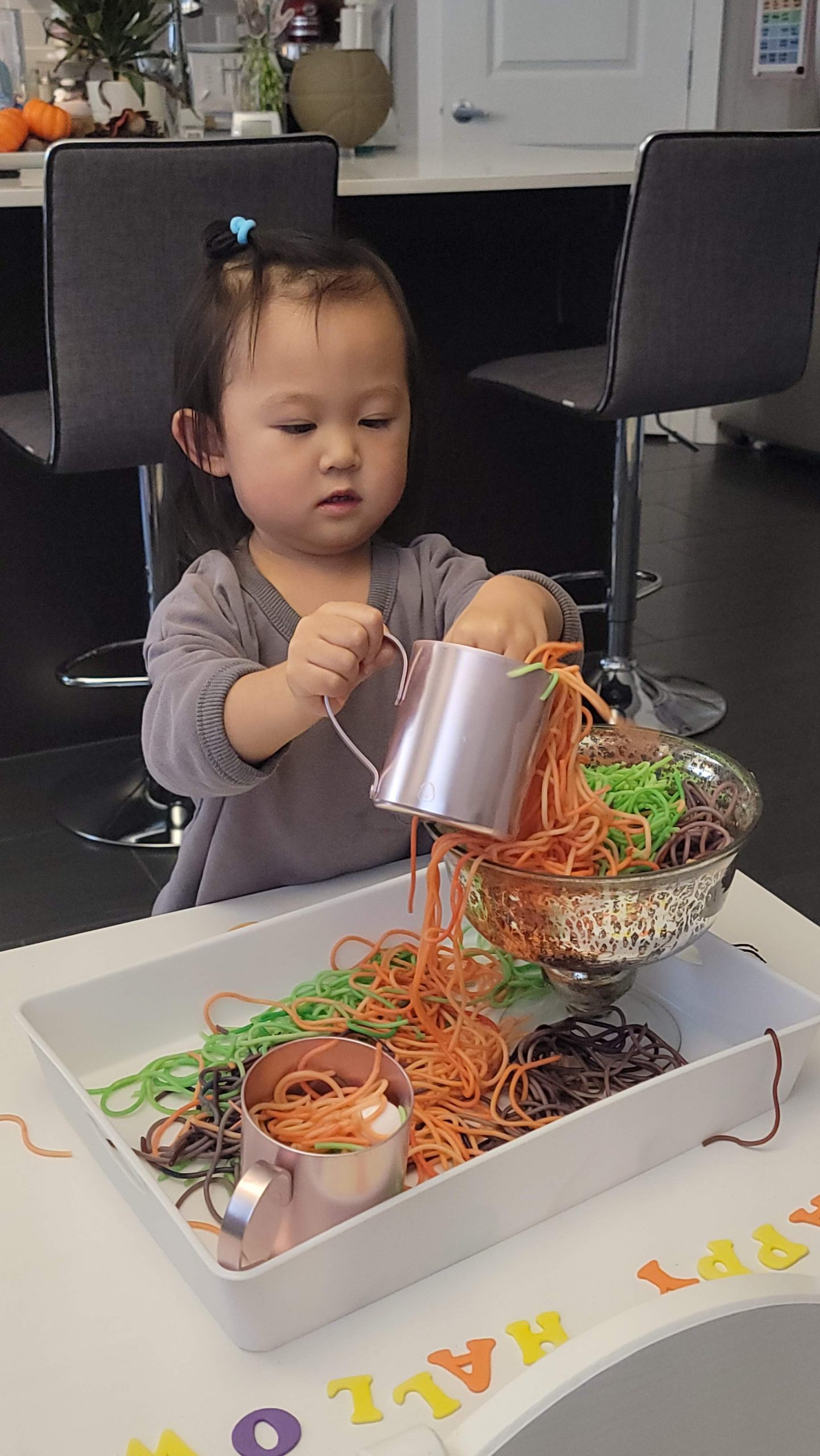 Halloween Spaghetti - Learning from Playing