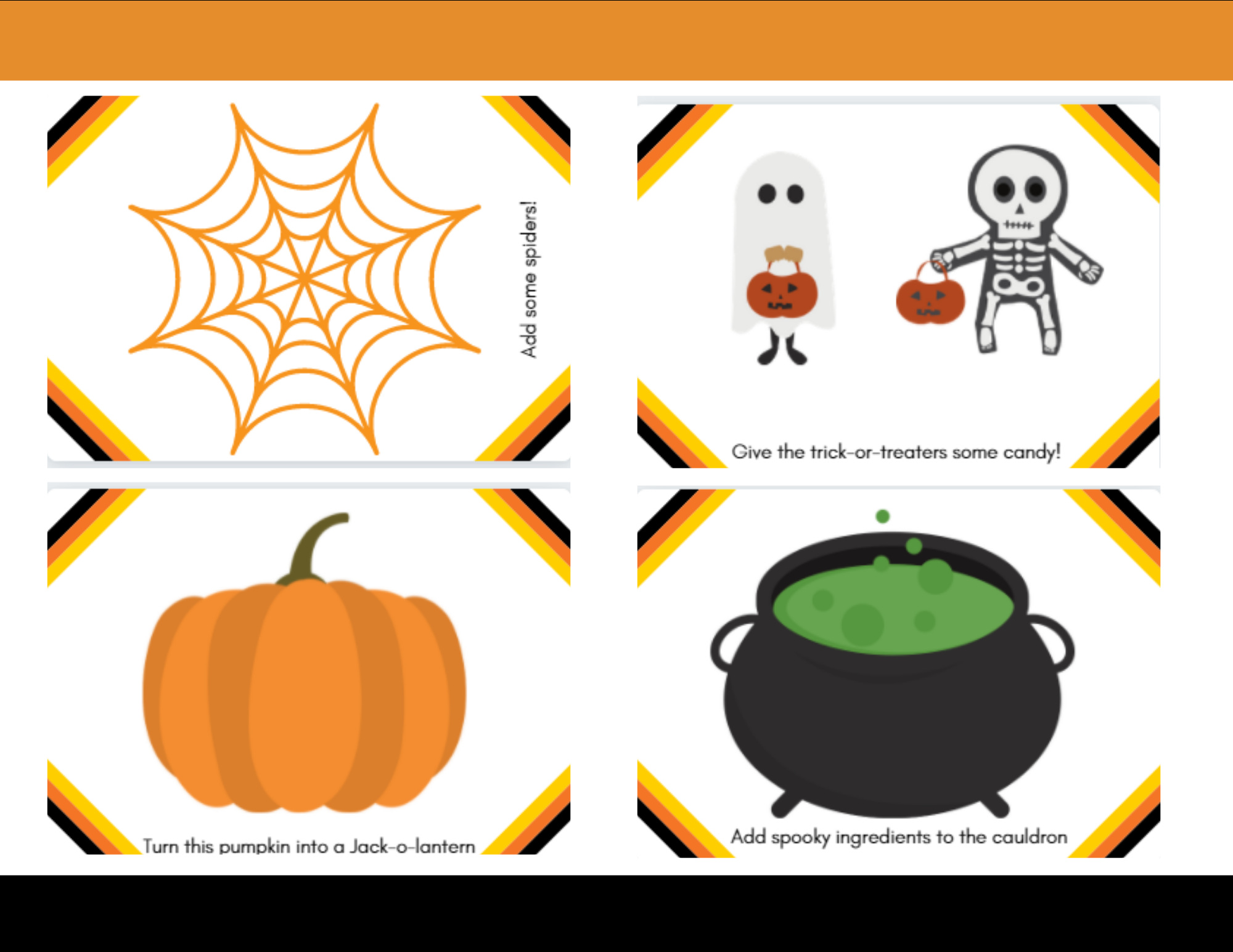 FREE Printable – Halloween Playdough Mats - Learning from Playing
